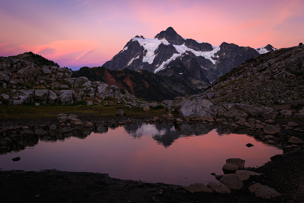 Mt. Shuksan @ Dusk Foto & Bild | north america, united states, north ...