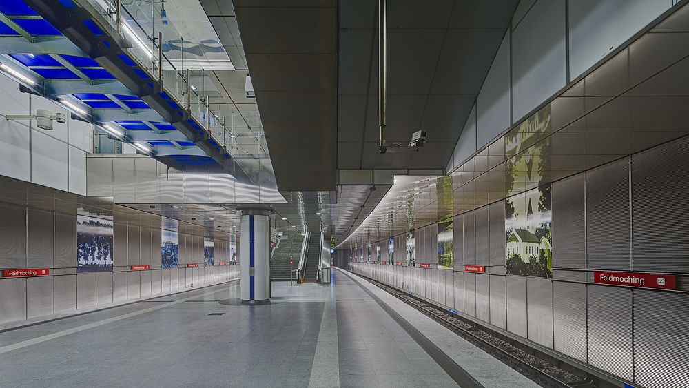 München, Linie U2, Station 'Feldmoching' Foto & Bild | architektur ...