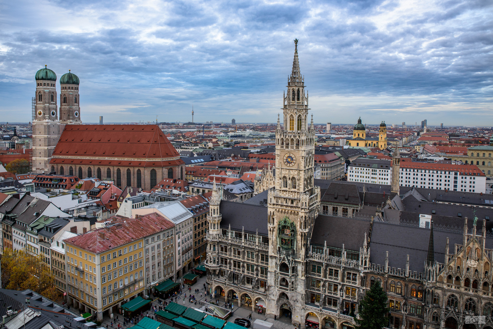 München Marienplatz Foto & Bild | architektur, stadtlandschaft, historisches Bilder auf ...