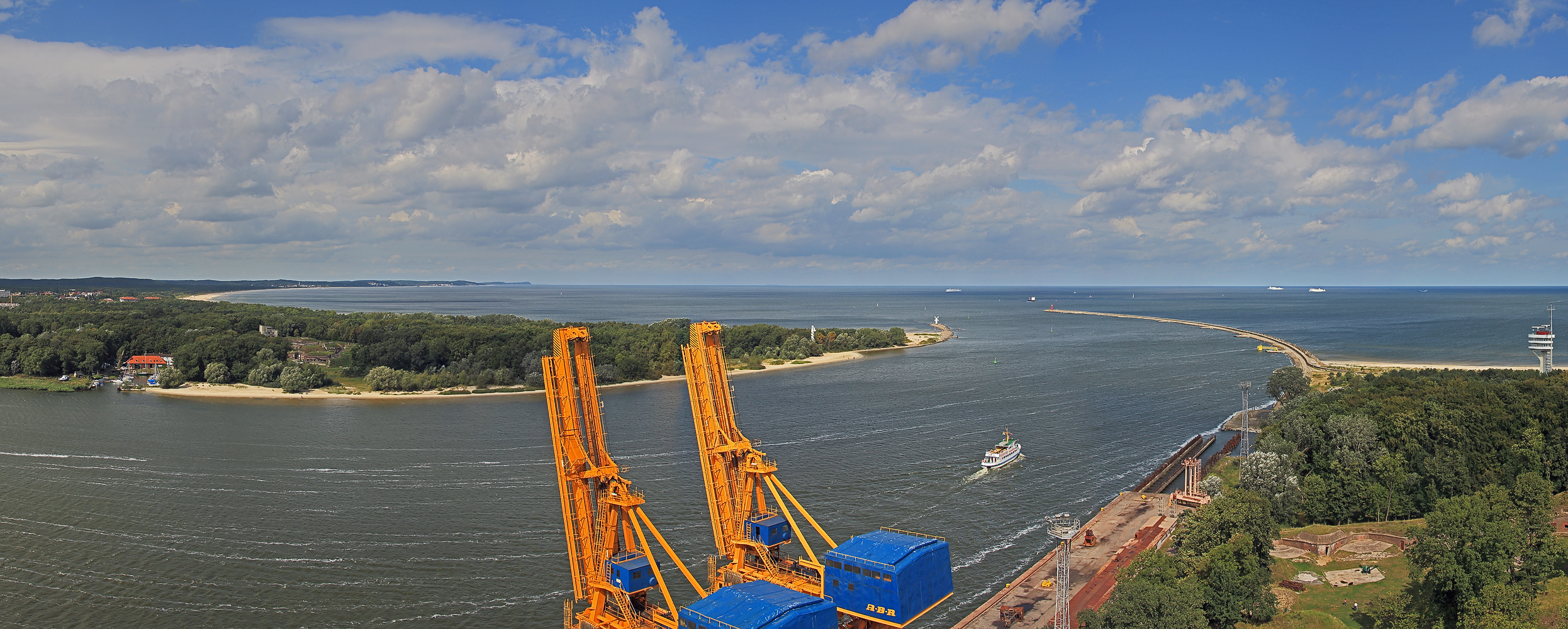 Mündung der Swina in die Ostsee Foto & Bild | natur, landschaft, meer ...