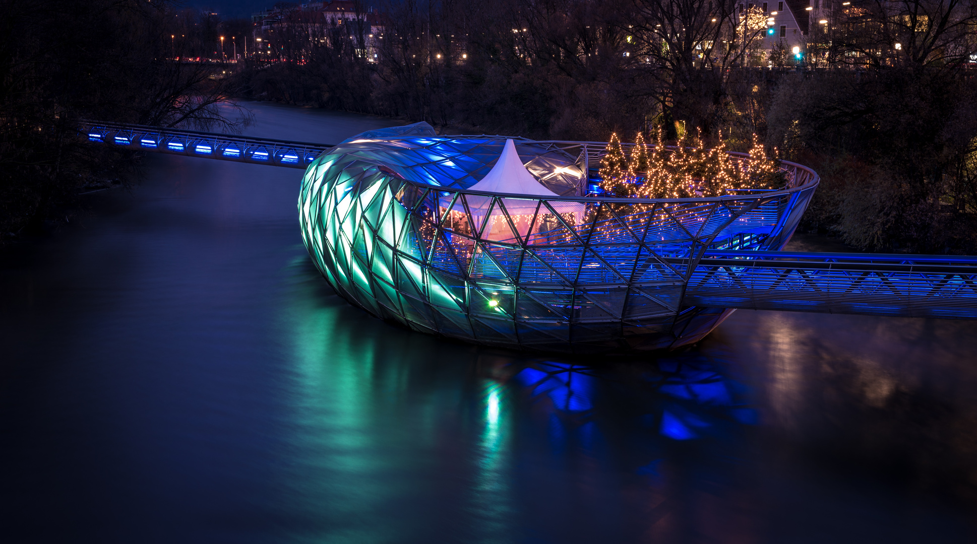 Murinsel in der Adventzeit Foto & Bild | europe, Österreich, steiermark ...