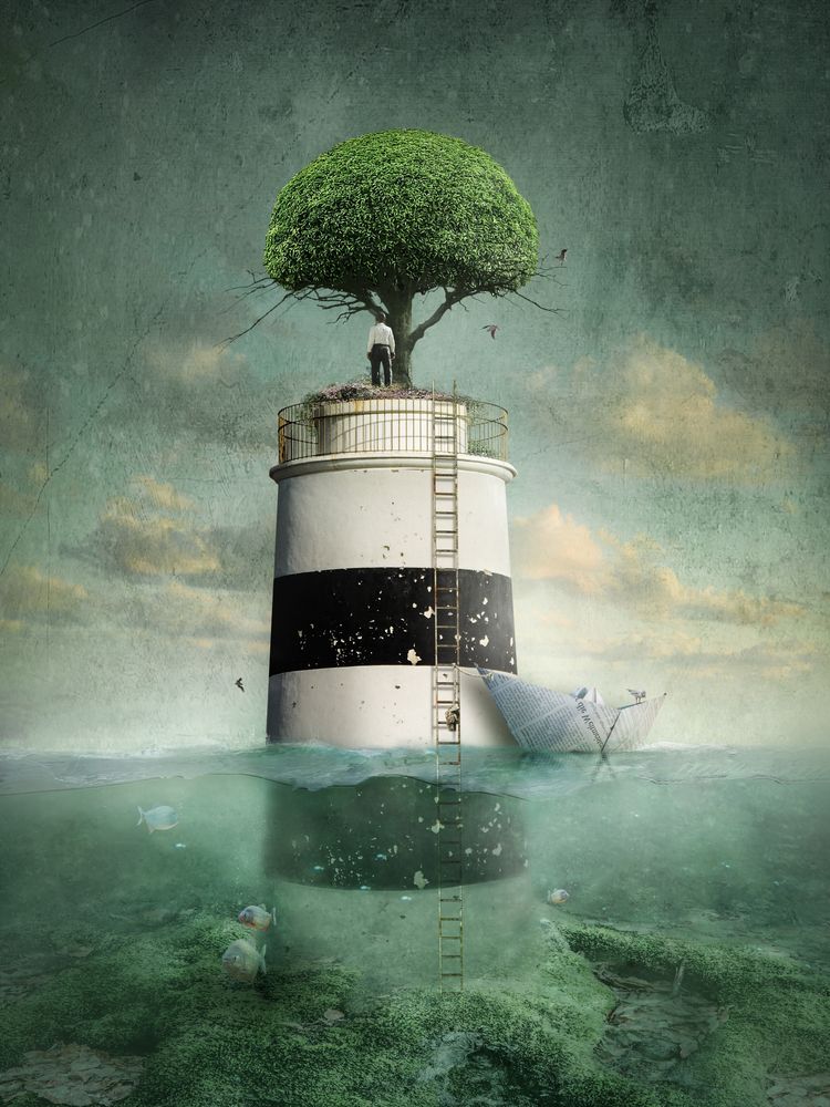 My little island... Foto & Bild | fotomontage, surreal, baum Bilder auf fotocommunity