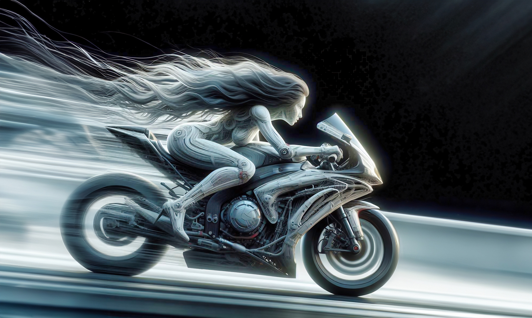 Mythischer Biker Foto & Bild | ki - montagen, ki - fantastisches, ki - fantasy Bilder auf ...