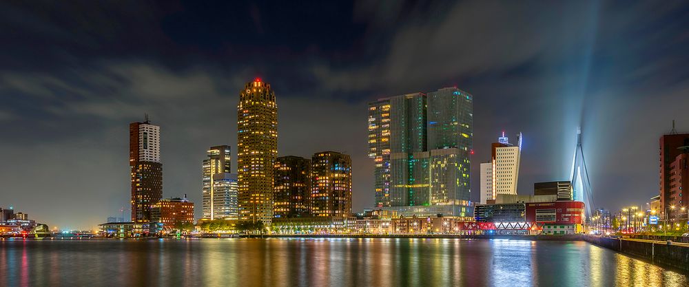 Nachts am Rijnhaven, Rotterdam Foto & Bild | fotos, world, skyline ...