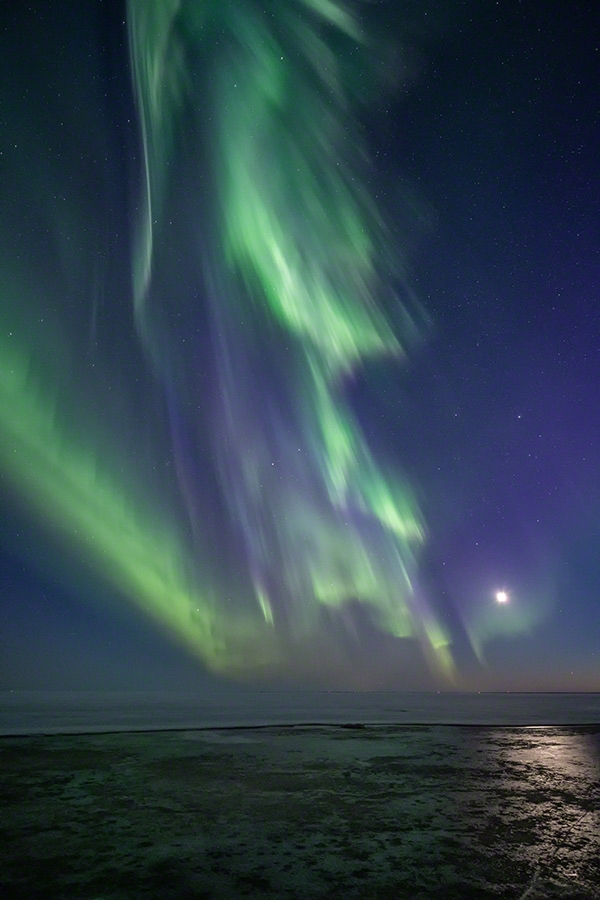 Nachts auf dem gefrorenen Meer Foto & Bild | world, meer, eis Bilder ...