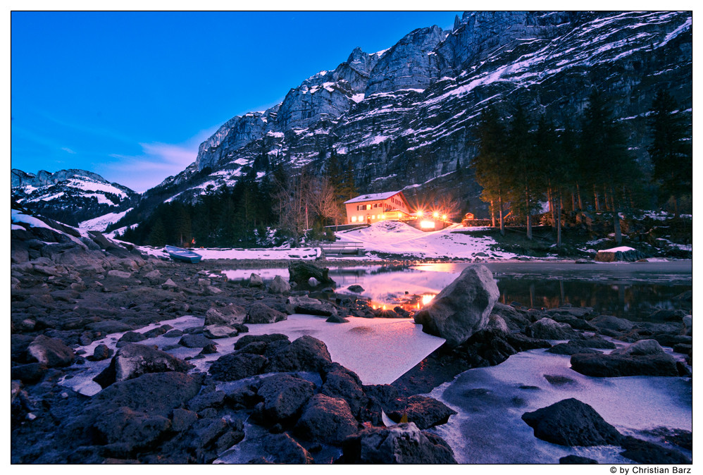 Nachtstimmung am Bergsee Foto & Bild | landschaft, berge, bergseen ...