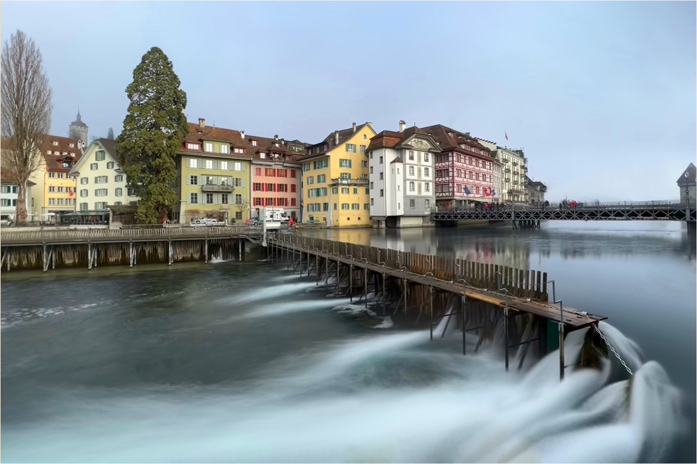 Nadelwehr in der Reuss Foto & Bild | world, wasser, natur Bilder auf ...