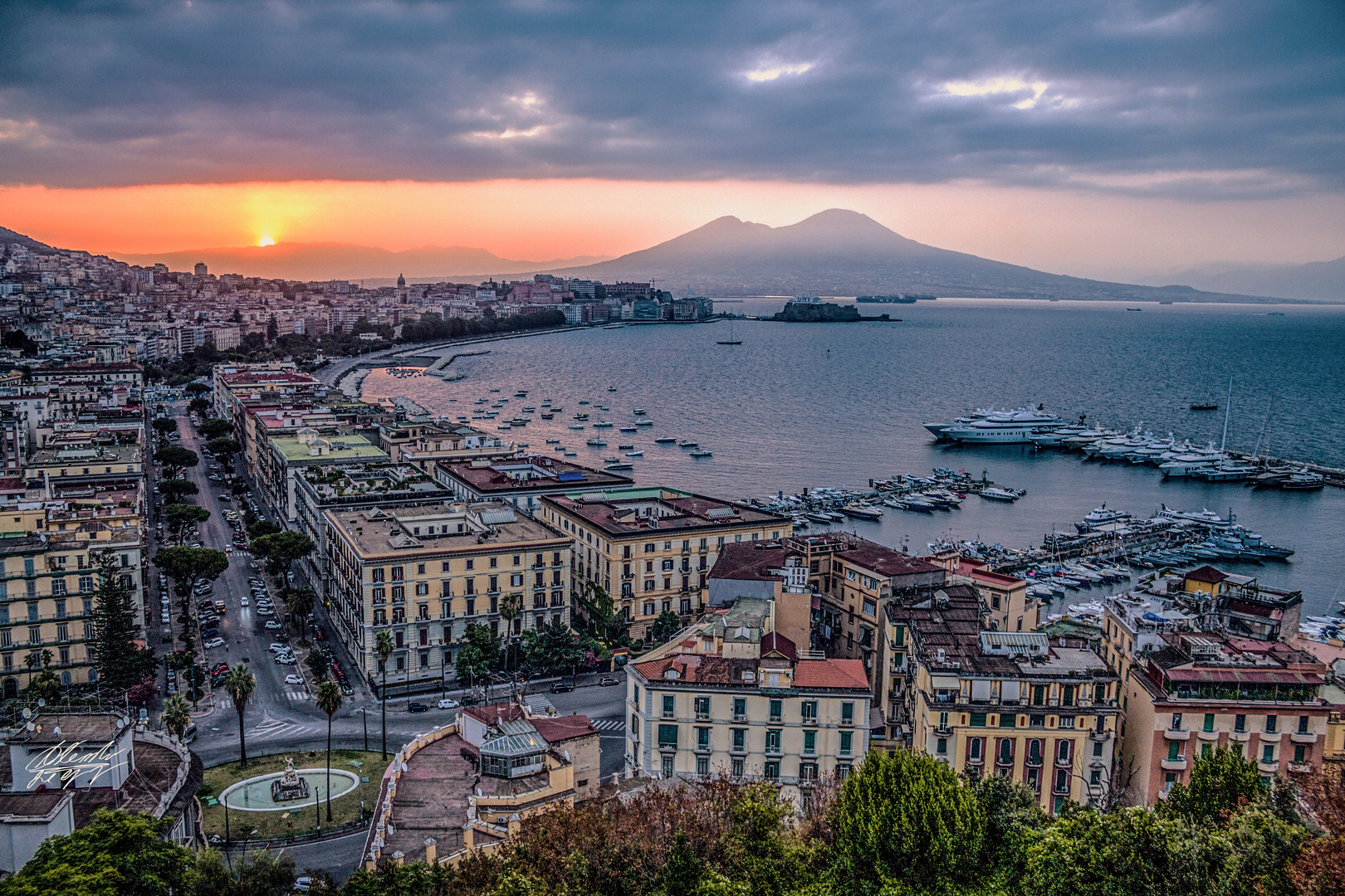 Napoli postcard Foto % Immagini| cartoline, temi, world Foto su ...