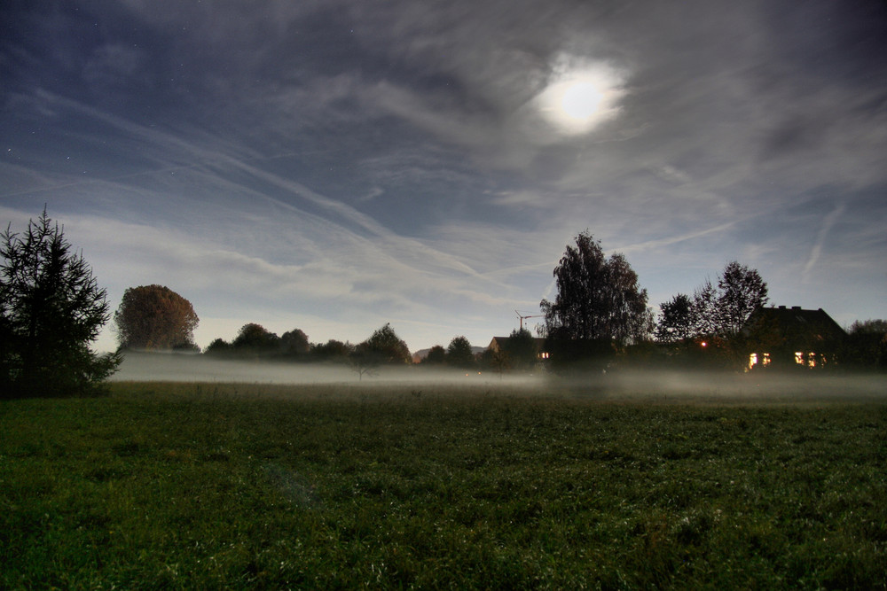 Nebel-Nacht Foto & Bild | landschaft, naturlandschaft bei nacht, natur ...