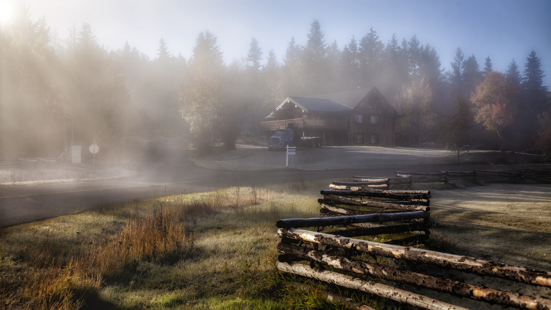 Nebelig Foto & Bild | north america, canada, landschaft Bilder auf ...