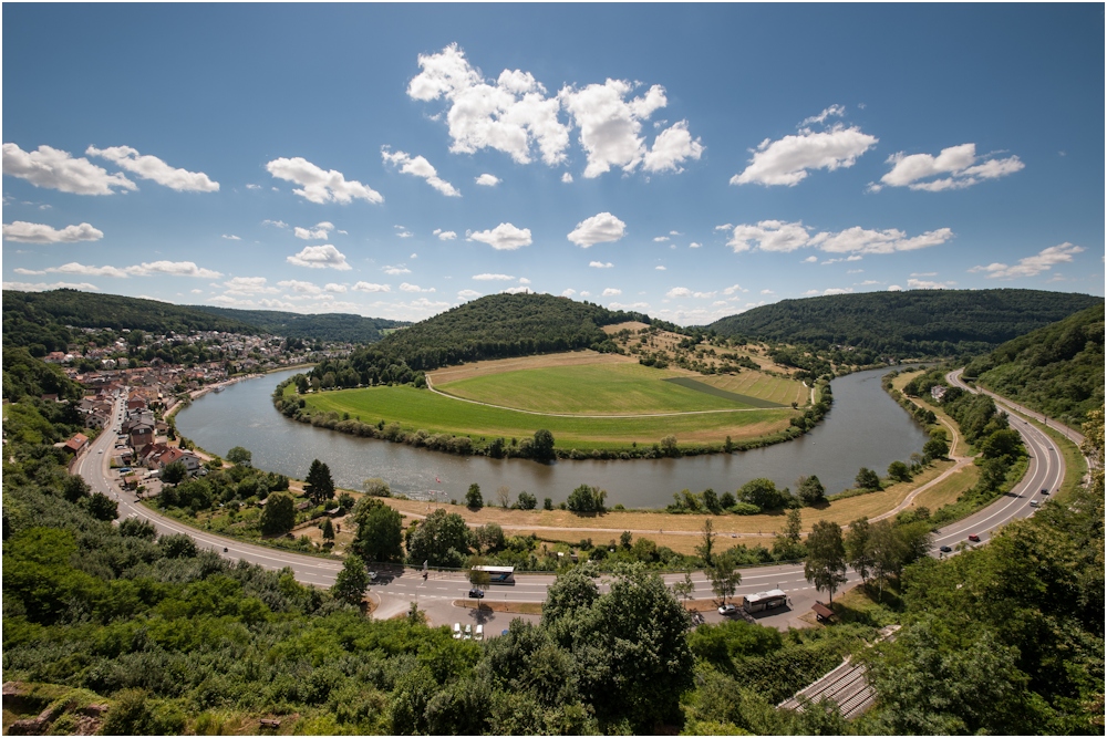 Neckarschleife - Neckarsteinach Foto & Bild | landschaft, bach, fluss ...
