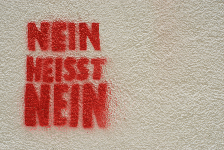 Nein heisst NEIN! Foto & Bild | kunstfotografie & kultur, kreatives ...