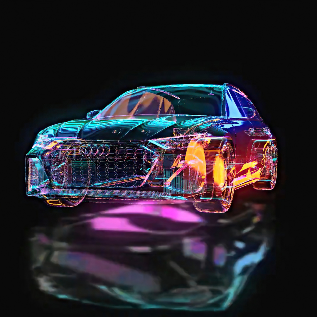 Neon Audi R6 Avant Foto & Bild | fotomontage, composing , auto Bilder ...