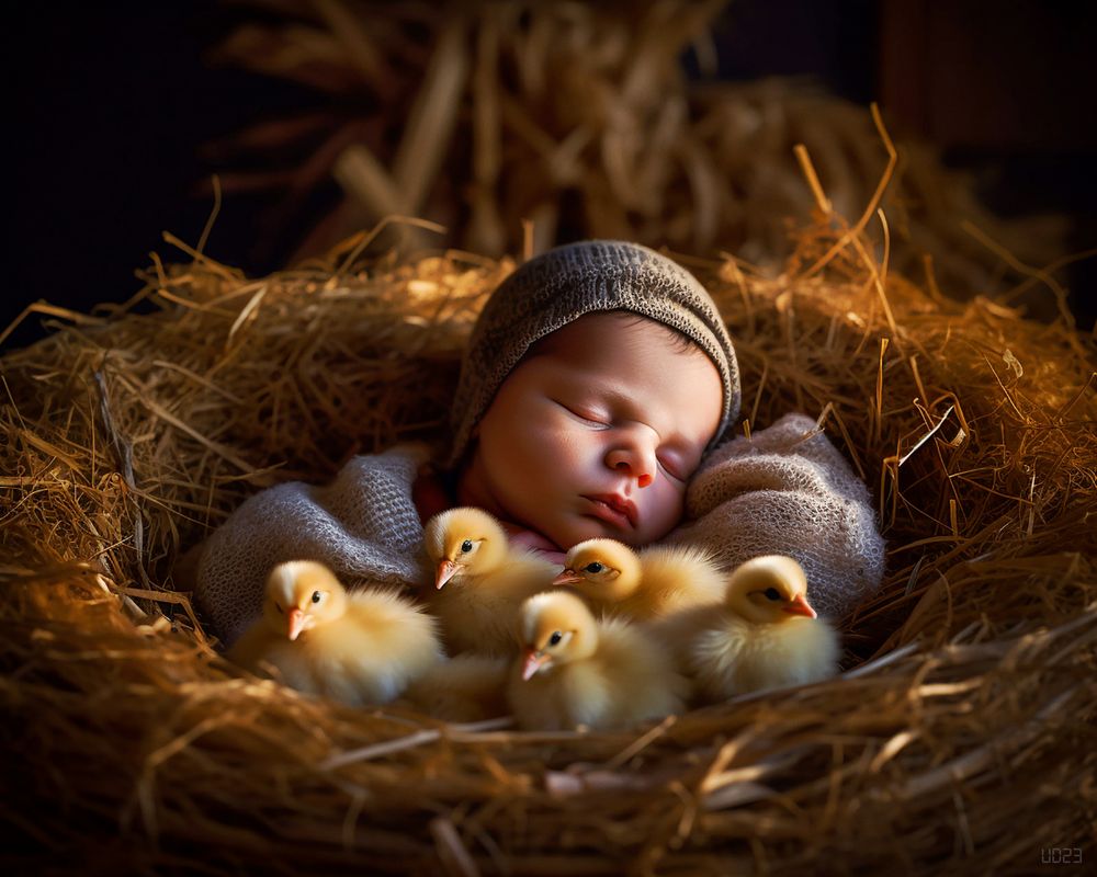 Nesthäkchen Foto & Bild | ki-generierte bilder, ki-montagen, composing Bilder auf fotocommunity