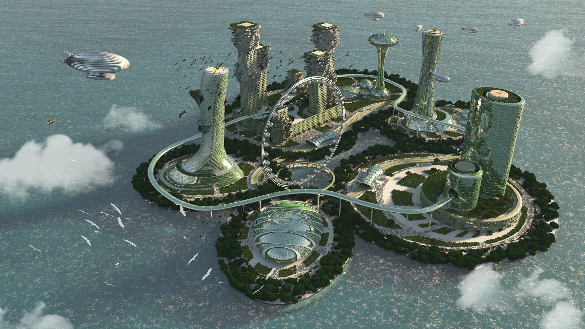 neue Lebensräume Foto & Bild | architektur, rendering, landschaftsrendering Bilder auf fotocommunity