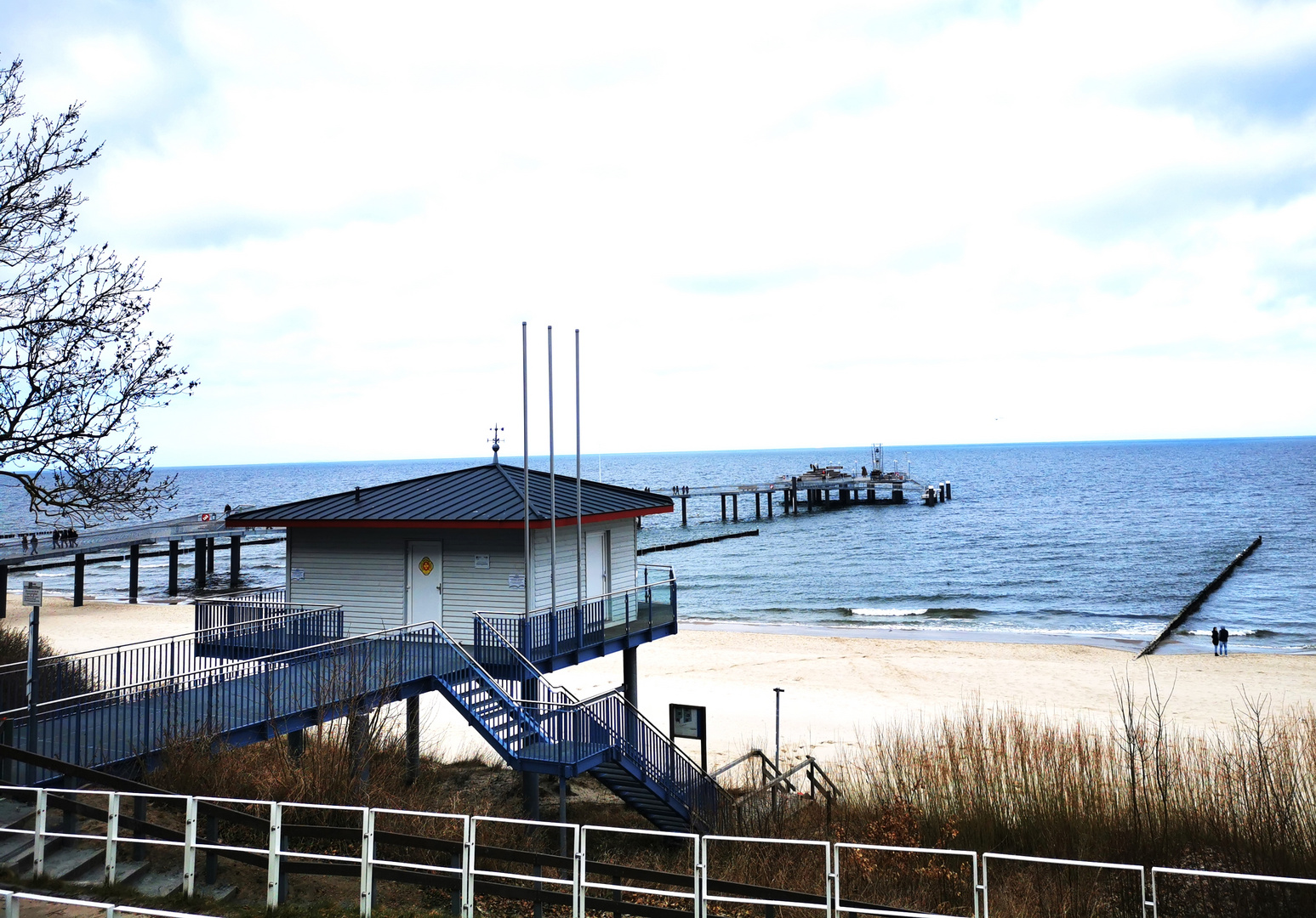 neue Seebrücke Koserow Foto & Bild | architektur, stahlbau, wolf Bilder ...