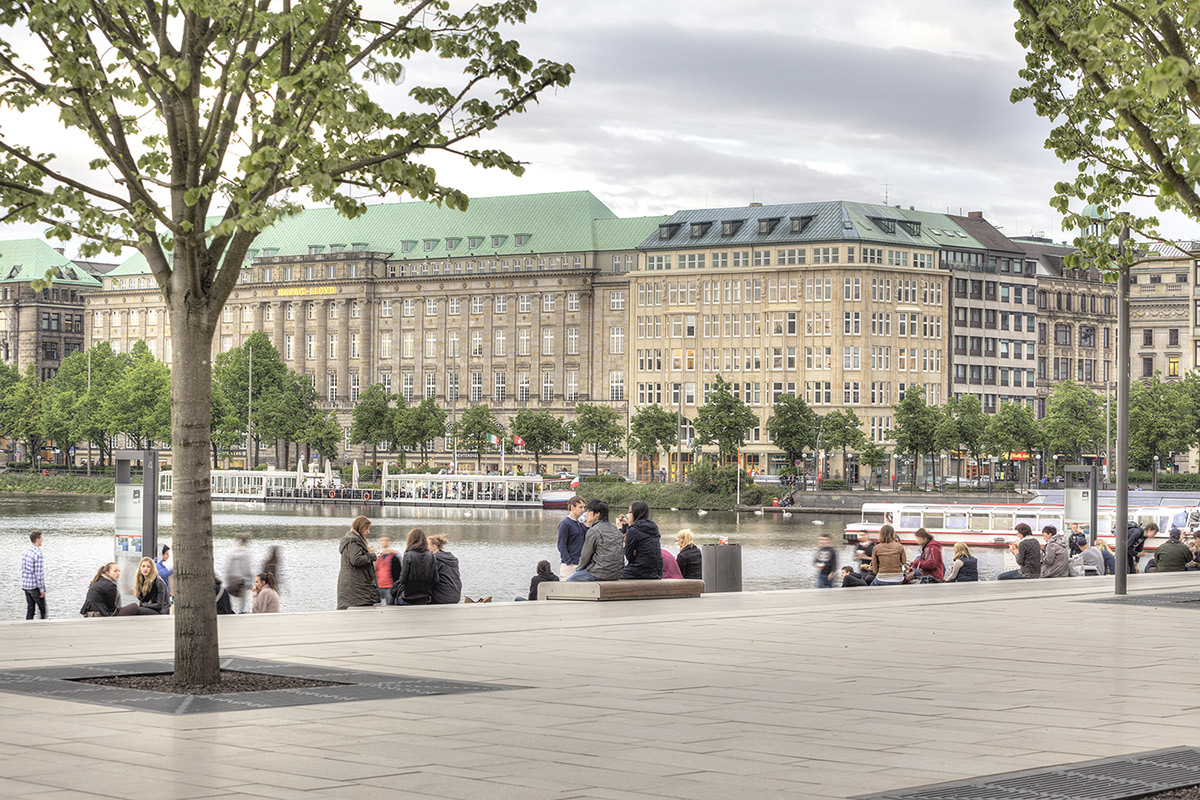 Neuer Jungfernstieg wieder neu Foto & Bild | deutschland, europe ...