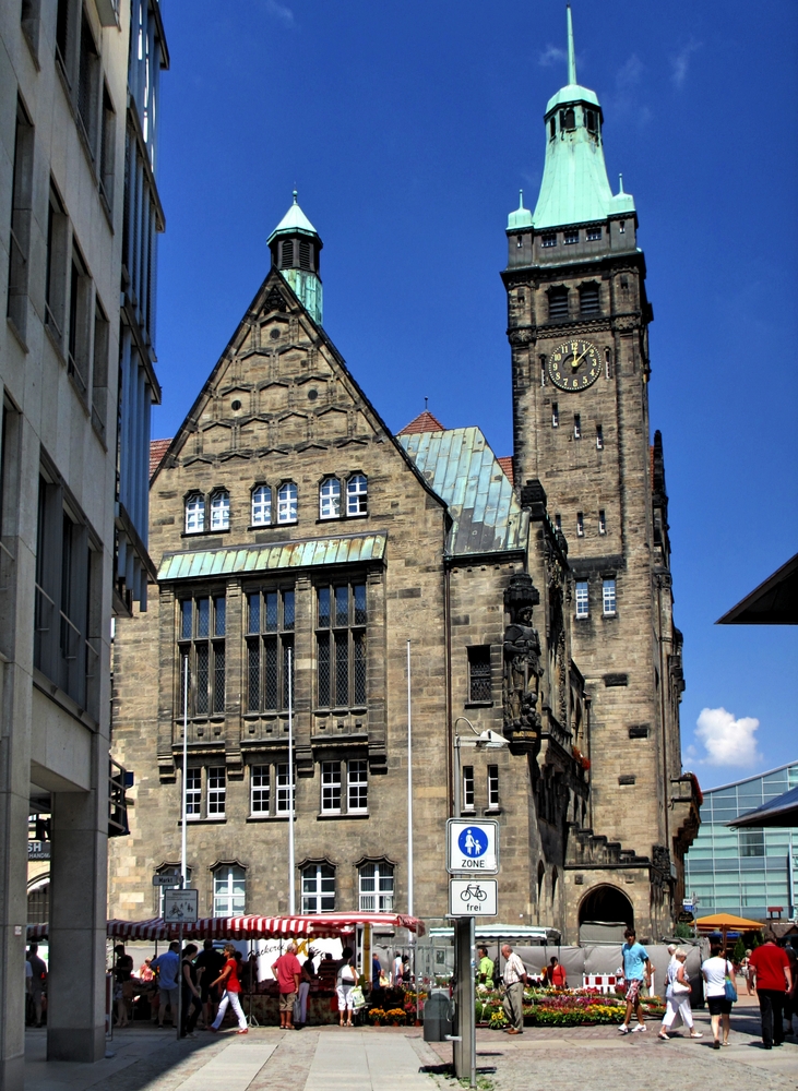Neues Rathaus Chemnitz Foto & Bild | deutschland, europe, sachsen ...