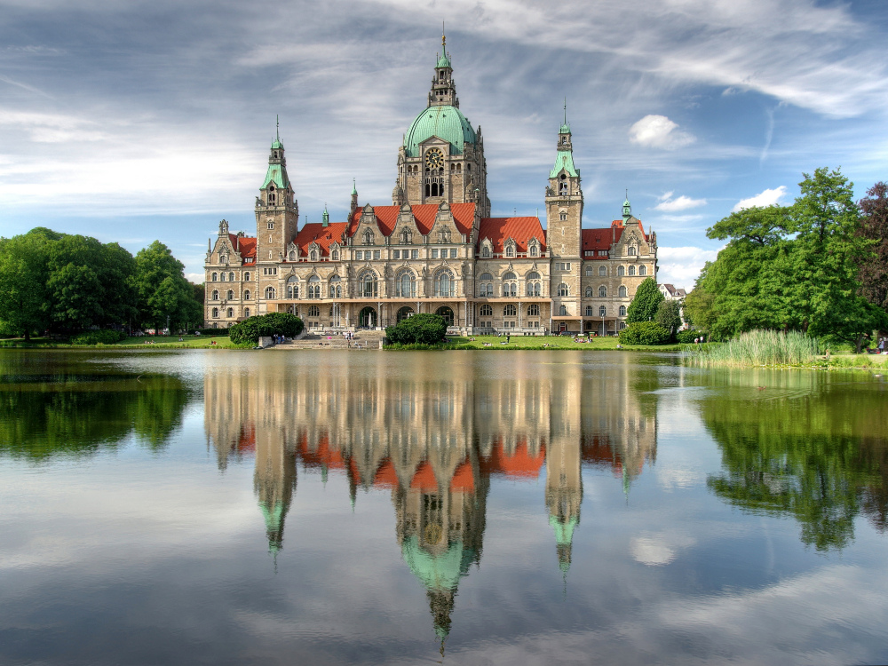 Neues Rathaus Hannover Foto & Bild | sommer, sonnig, architektur Bilder ...