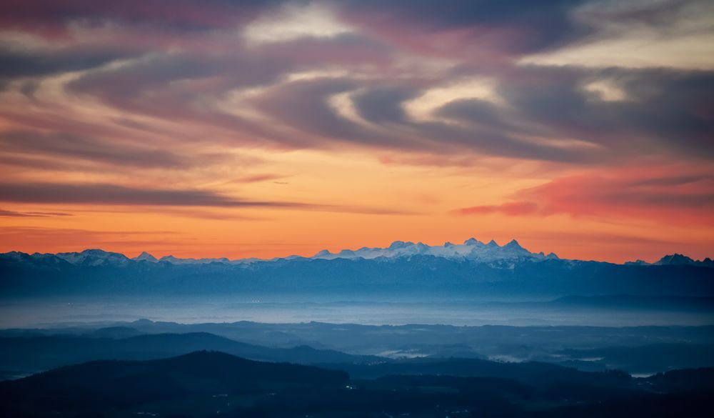 Neujahrsmorgen auf dem Driesessel - kurz vor Sonnenaufgang Foto & Bild | deutschland, europe ...