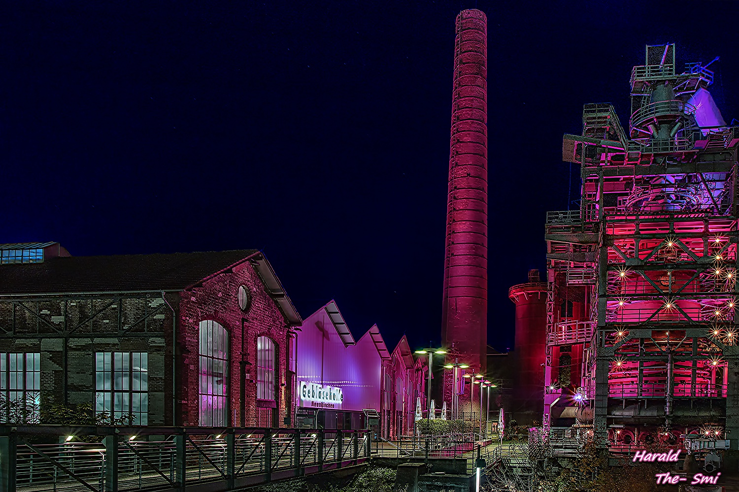Neunkirchen bei Nacht Foto & Bild | landschaft, lebensräume ...