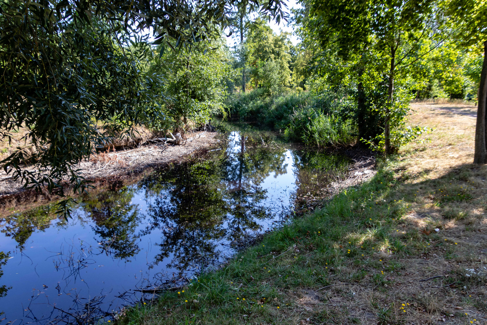 niedriger Wasserstand Foto & Bild | landschaft, projekte, bach, fluss ...