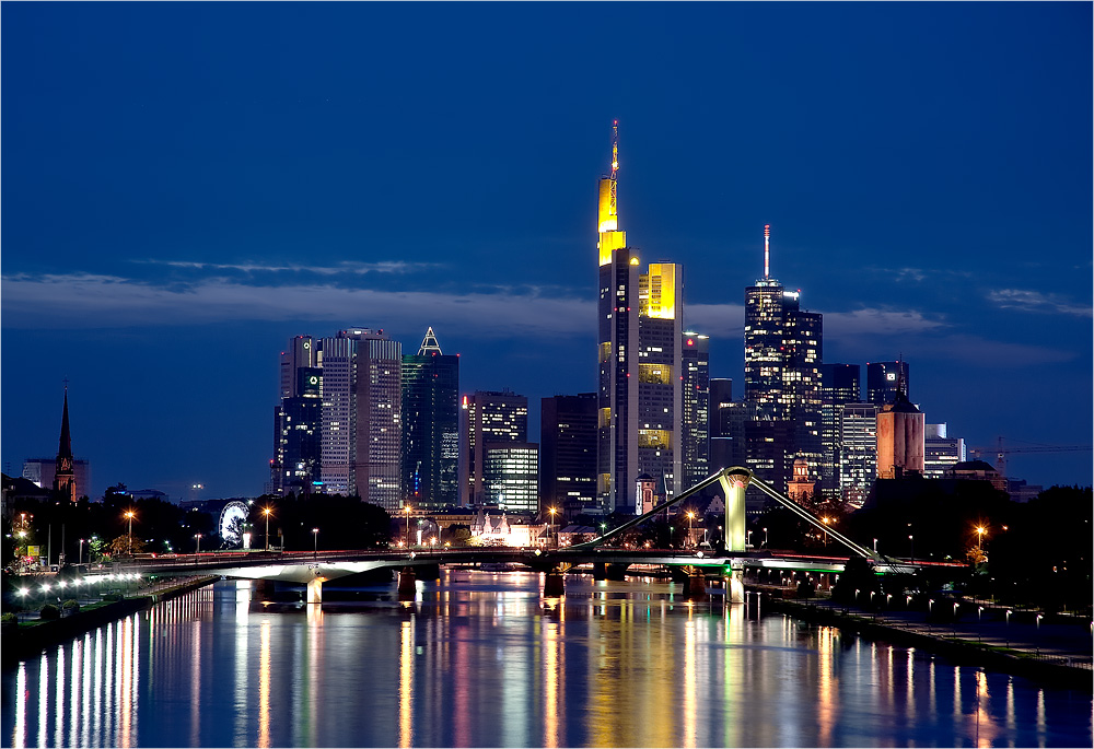 Night on Earth (Mainhattan) Foto & Bild | deutschland, europe, hessen ...