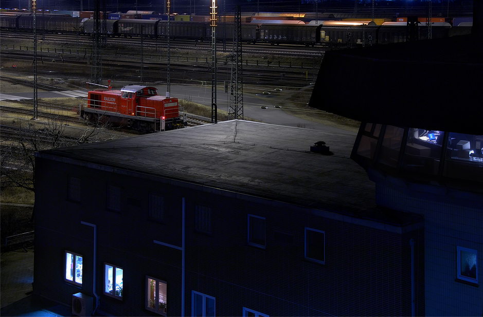 night shift / Nachtschicht Foto & Bild | gleise, eisenbahn, verkehr ...