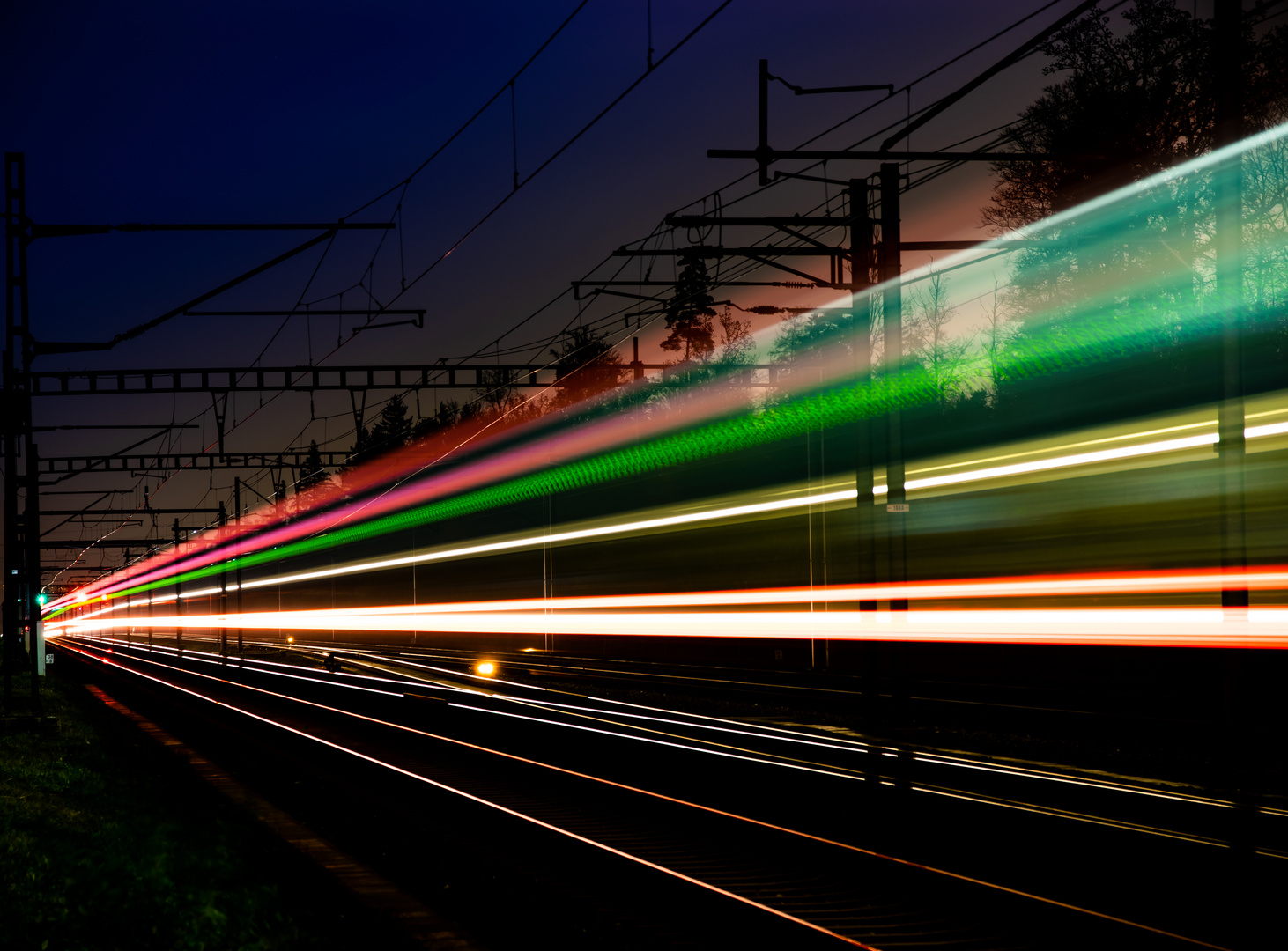 Night Train Foto & Bild | gleise, eisenbahn, verkehr & fahrzeuge Bilder ...