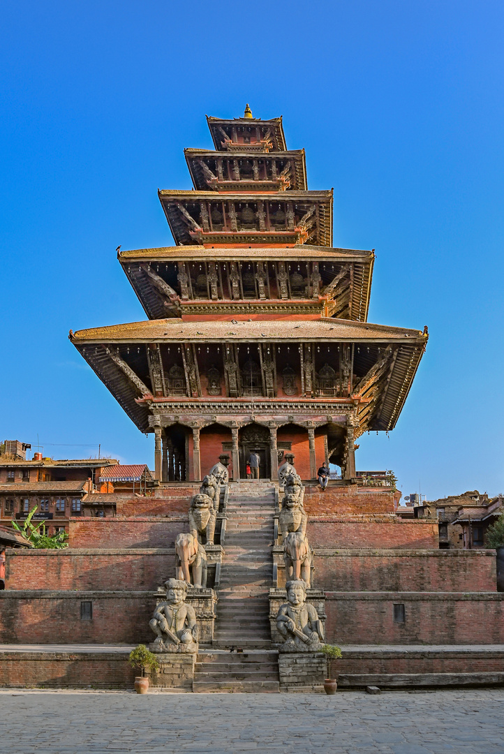 Nyatapola Tempel in Bhaktapur Foto & Bild | world, asien, asia Bilder ...