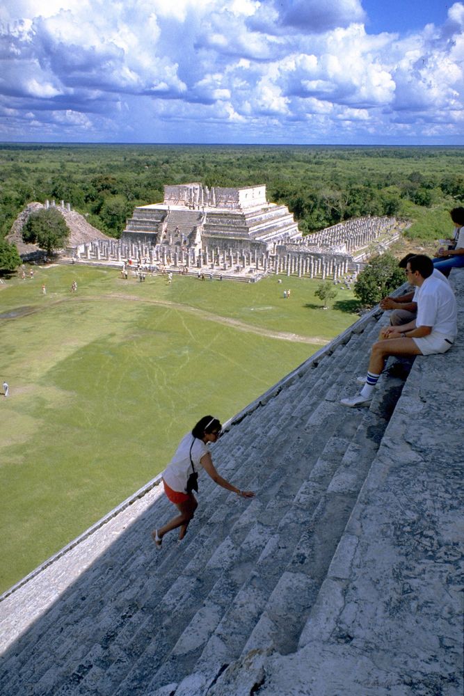 oben auf der Pyramide des Kukulcan.. Foto & Bild | world, pyramide ...