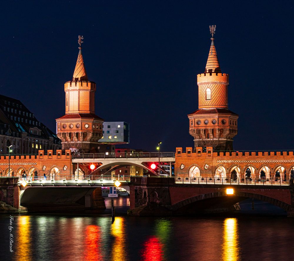 Oberbaumbrücke im Detail Foto & Bild | nacht, berlin, oberbaumbrücke ...