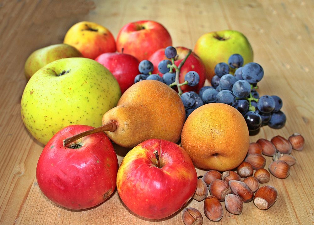 Obst-Ernte Foto & Bild | äpfel, nüsse, natur Bilder auf fotocommunity