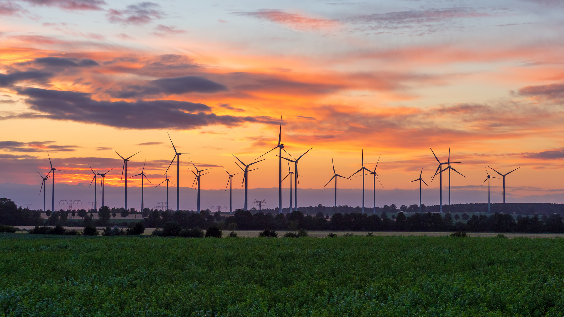 Ökostrom-Romantik Foto & Bild | industrie und technik, sonnenaufgänge ...