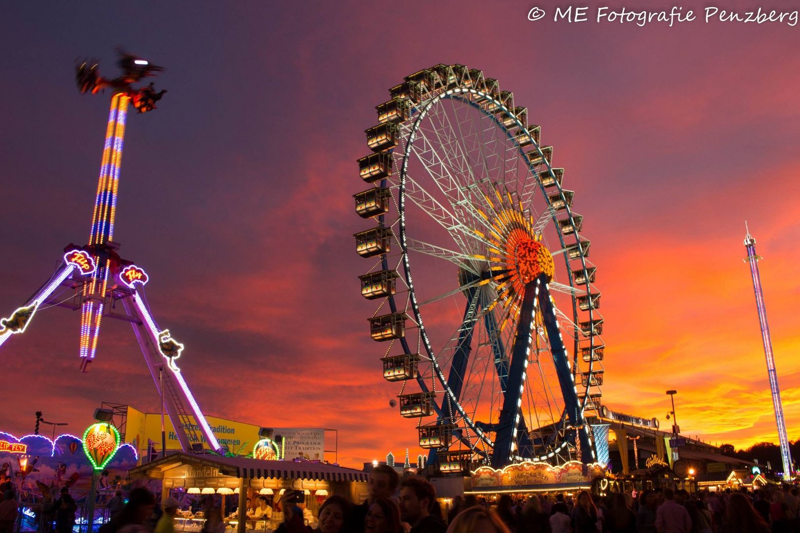 Oktoberfest Foto & Bild | sunset, münchen, sonnenuntergang Bilder auf ...