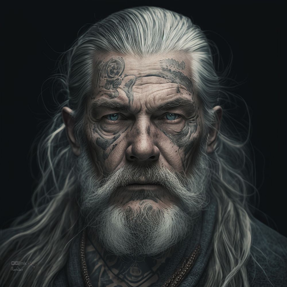 Old nordic man Foto & Bild | ki - archiv, digiart und ki, art Bilder ...