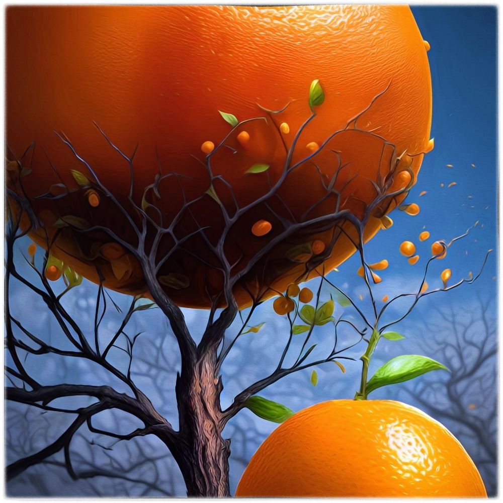 Orangenbaum Foto & Bild | fotomontage, fantasy mystery, surreal Bilder auf fotocommunity