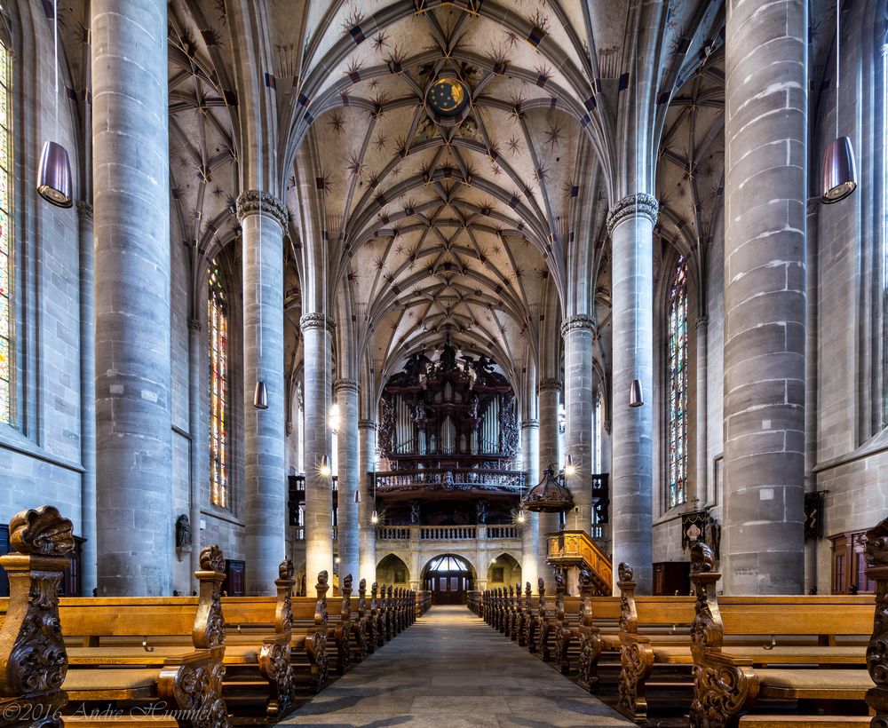 Orgelblick Münster zum Heiligen Kreuz Schw. Gmünd Foto & Bild | architektur, sakralbauten ...