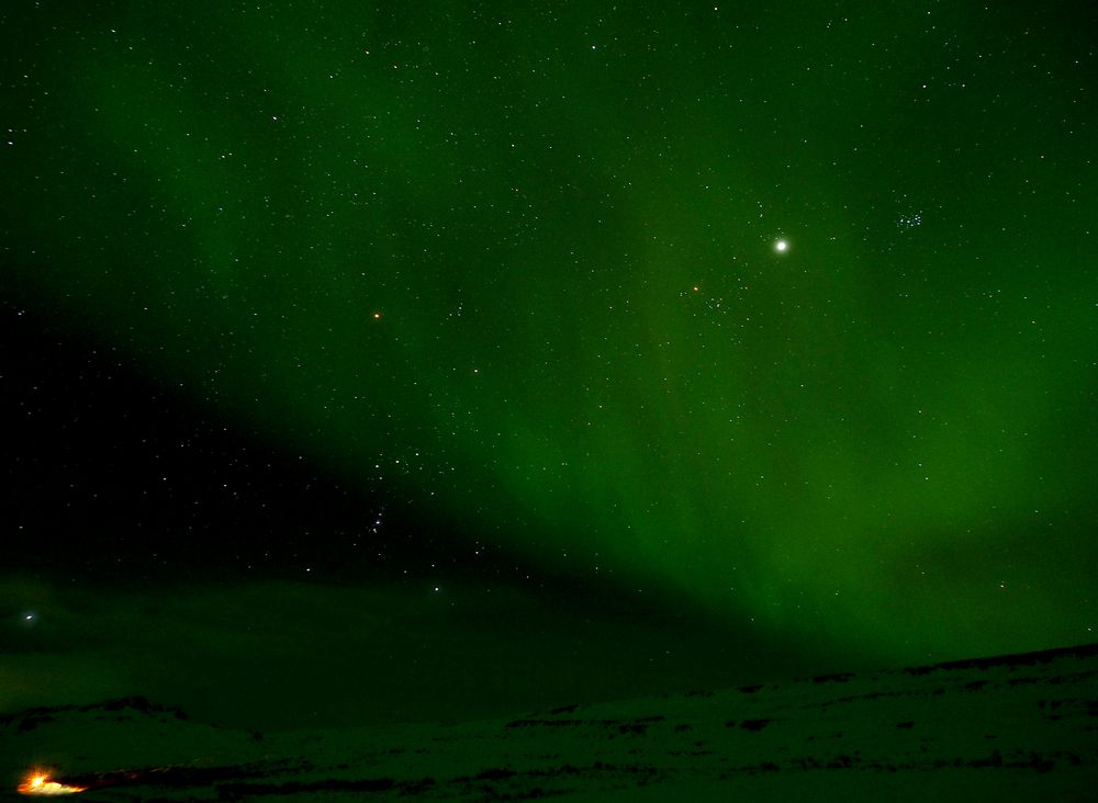 Orion in Aurora Foto & Bild | opt. phänomene der atmosphäre, himmel ...