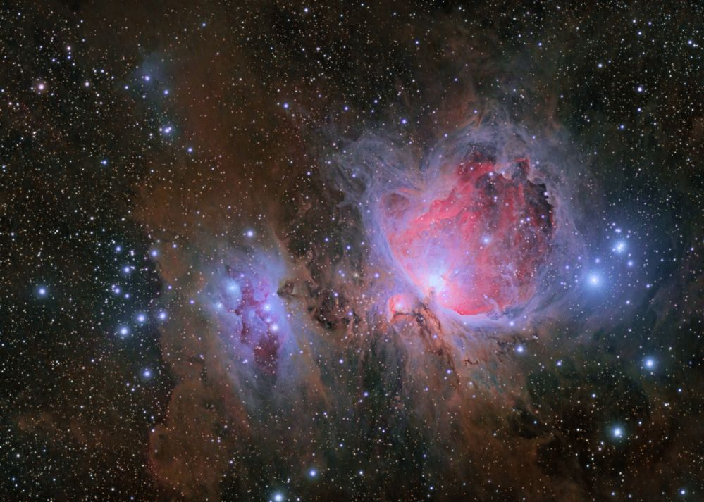 Orionnebel und Running Man im Sternbild Orion Foto & Bild ...