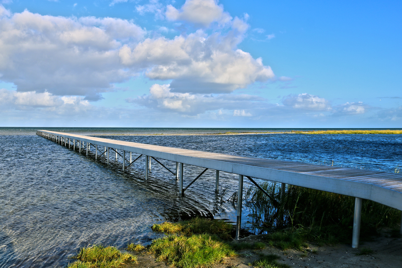 Oster Hurup - Eine Brücke zur Sandbank Foto & Bild | urlaub, world ...