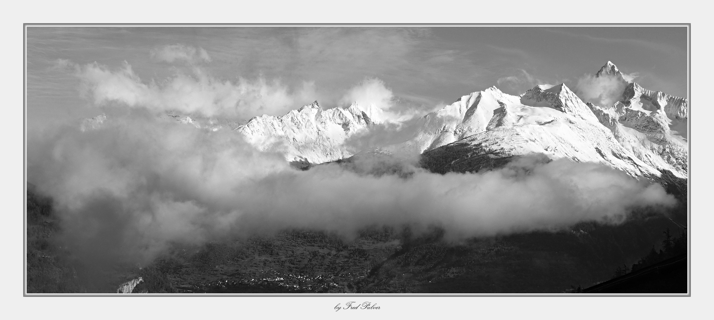 Panorama in monochrom Foto & Bild | europe, schweiz & liechtenstein ...