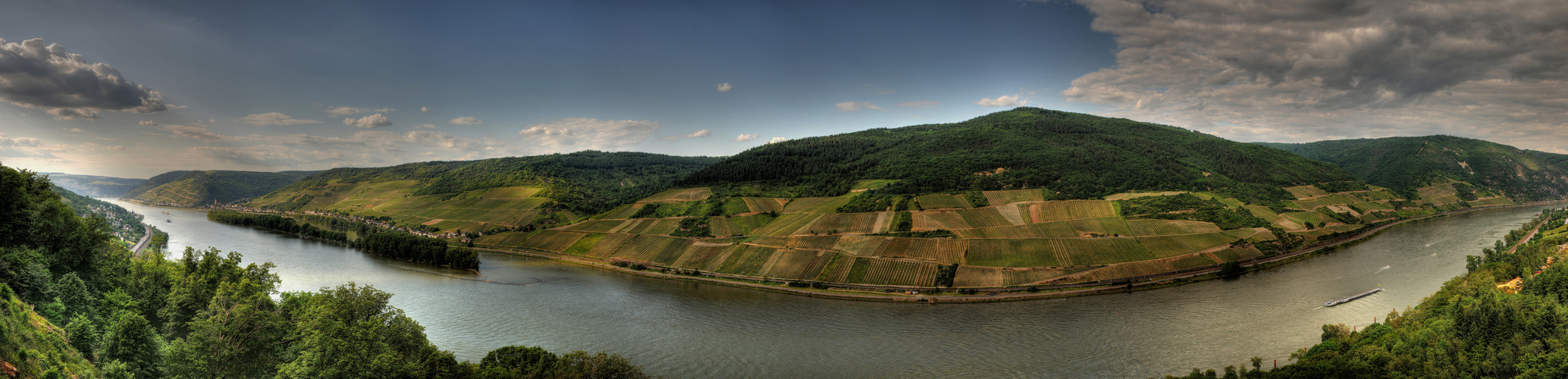 Panorama Rheingau Foto & Bild | landschaft, bach, fluss & see, natur ...