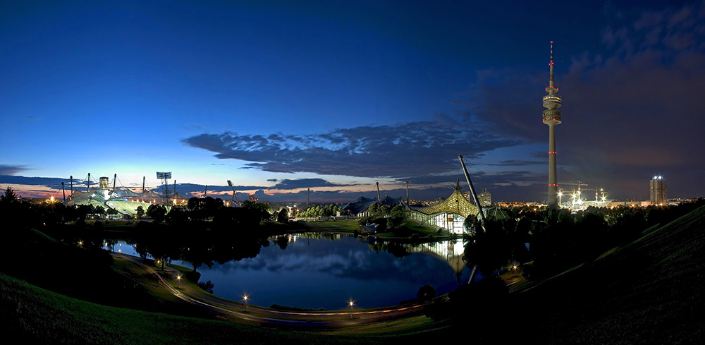 Panorama vom Olympiaberg München Foto & Bild | münchen, architektur ...