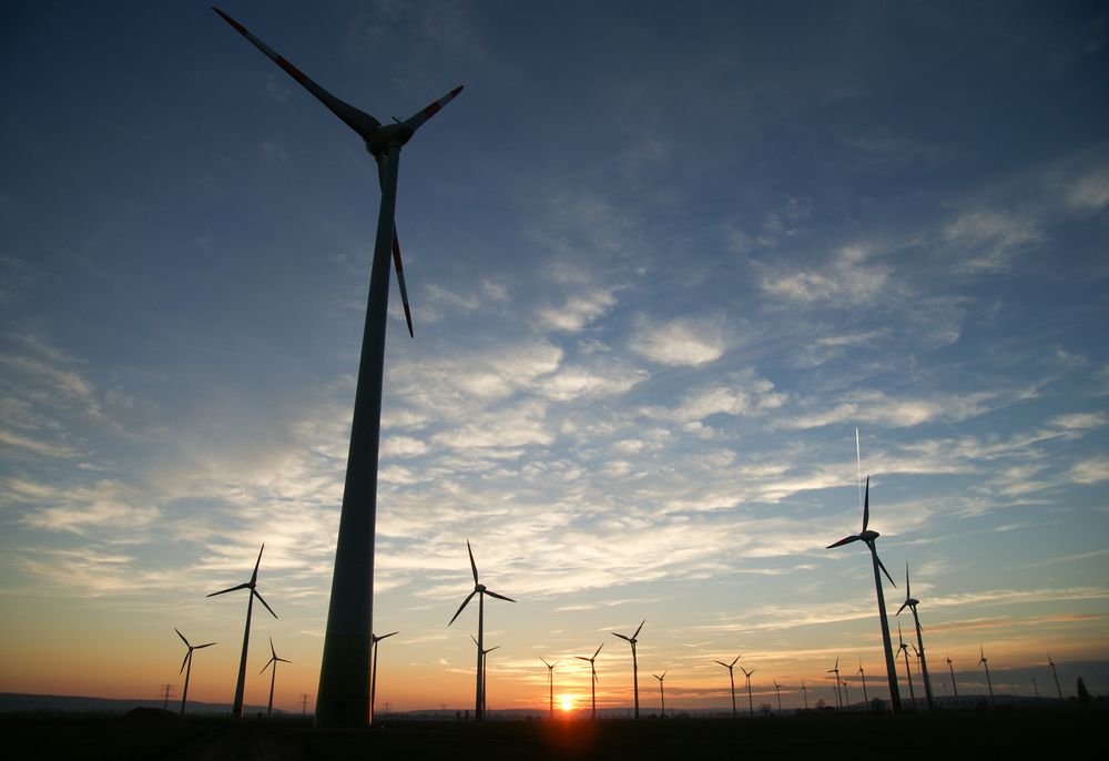 Panorama Windräder Foto & Bild | industrie und technik, energietechnik ...