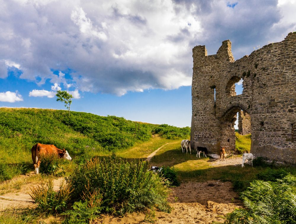 Pennard Castle Foto & Bild | world, natur, landschaft Bilder auf ...