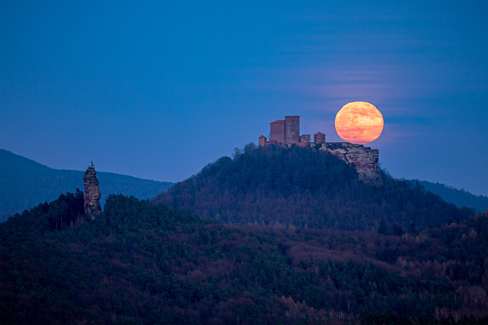 Pfalz - Hartung über der Kaiserburg Foto & Bild | world, wald ...