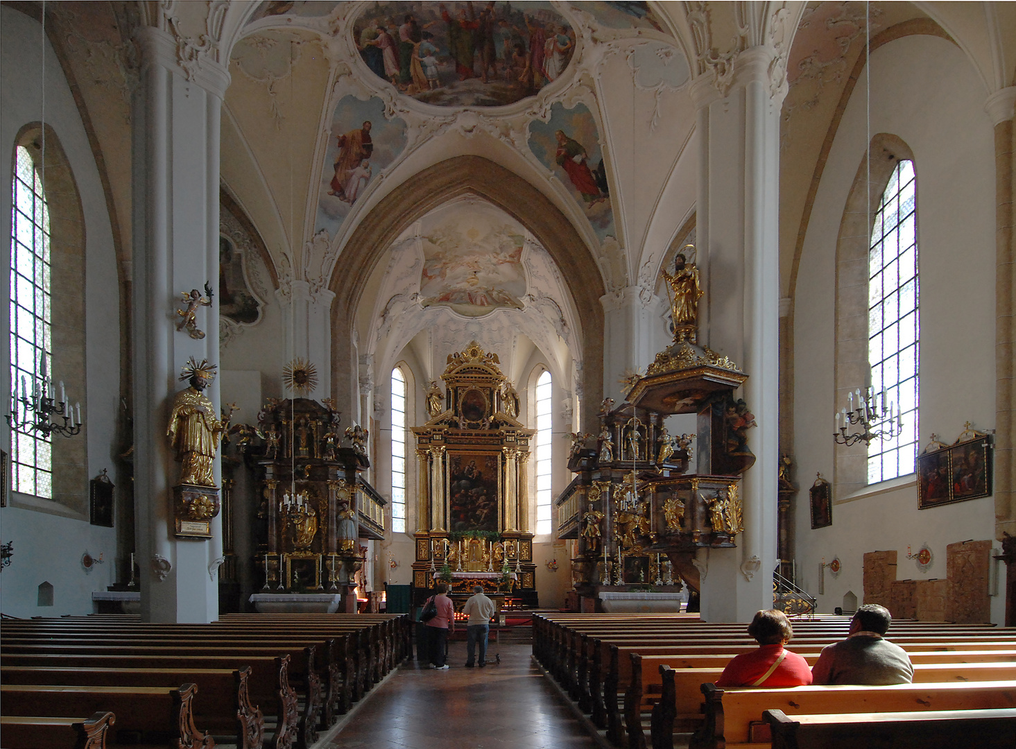 Pfarrkirche St. Andreas in Kitzbühel Foto & Bild | architektur, sakralbauten, innenansichten ...