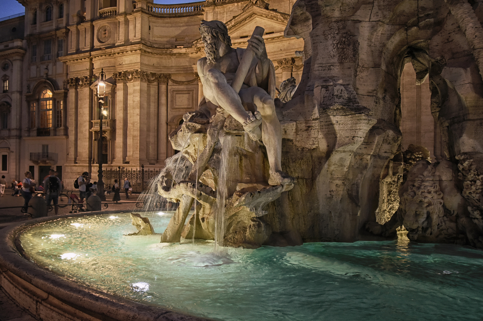 Piazza Navona- Fontana di Fiumi - Foto & Bild | antik, retro, fassaden ...