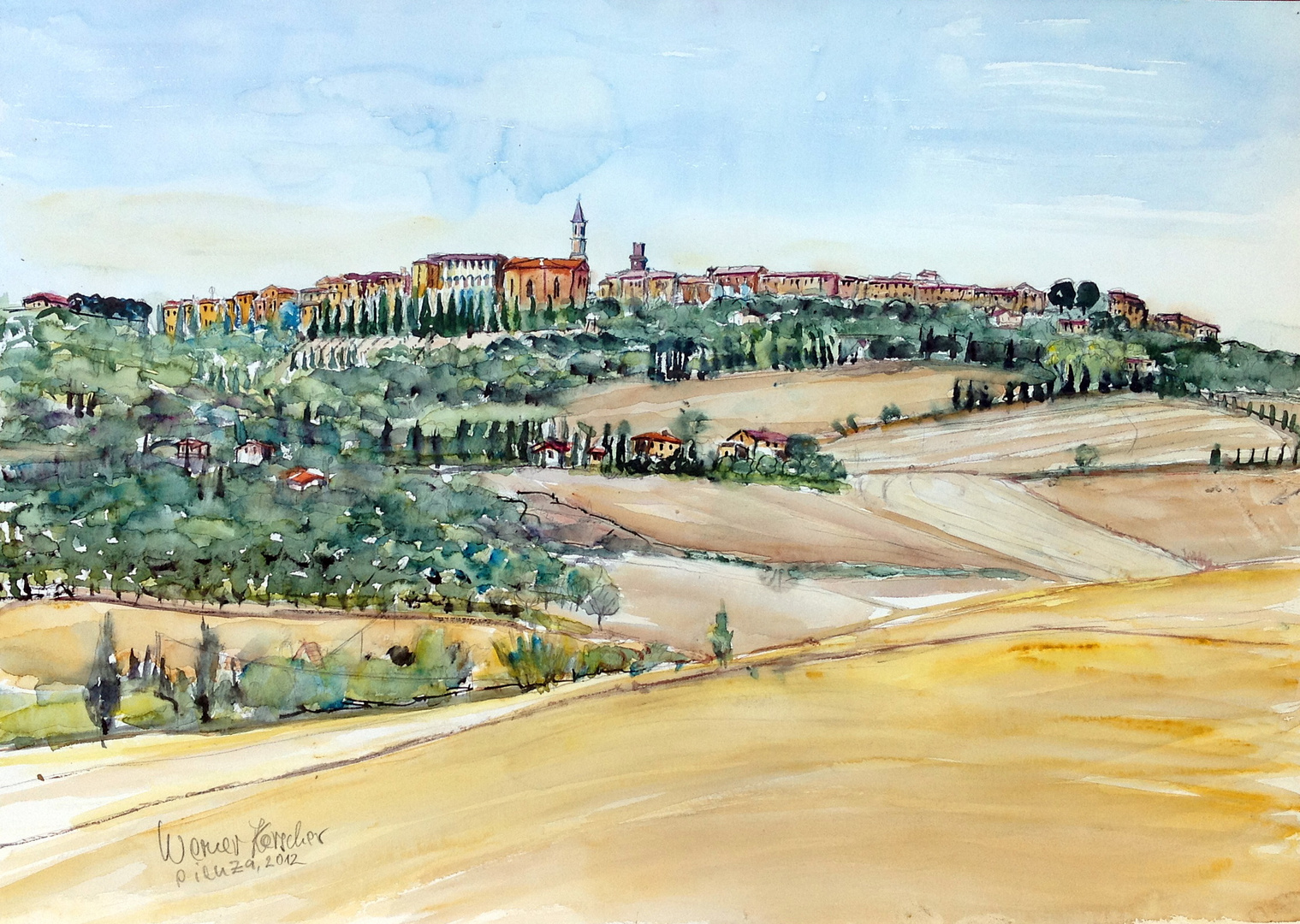 Pienza, Toskana, Foto & Bild | kunstfotografie & kultur, gemälde ...